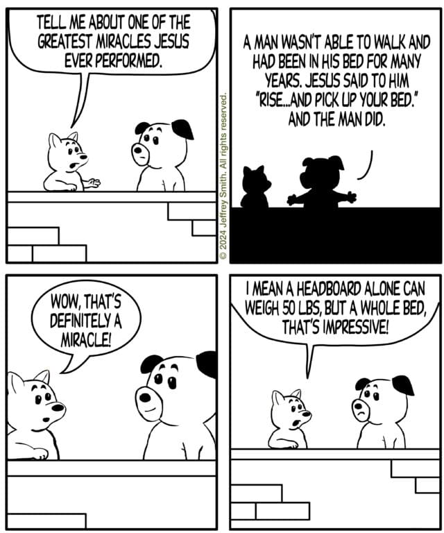 John 5: Jesus Heals the Man at the Pool of BethesdaChristian Cartoons ...